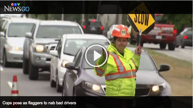 Cops pose as flaggers to catch distracted drivers in the act - Speaking ...
