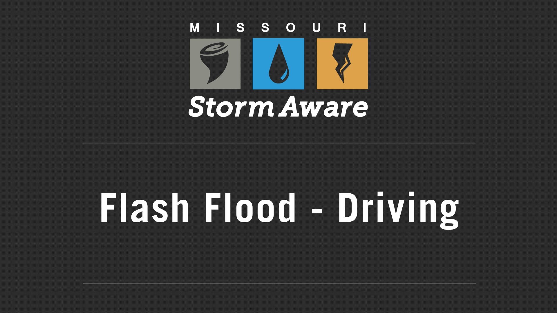VIDEO: Driving in flash flood conditions - Speaking of Safety